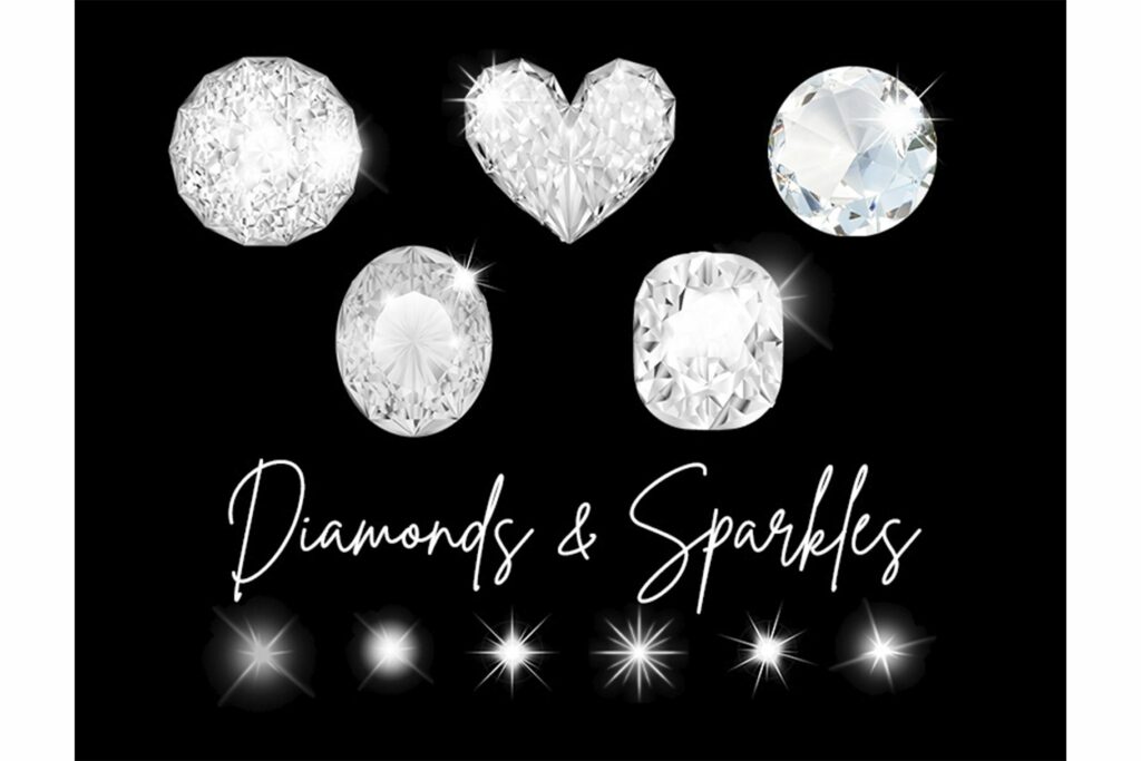Diamond PNGs, Overlays – MasterBundles