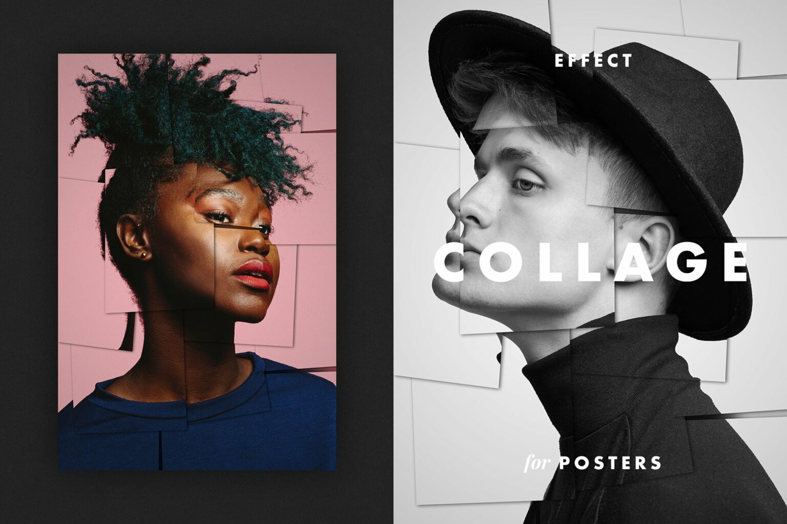 Collage Photo Effect for Posters – MasterBundles