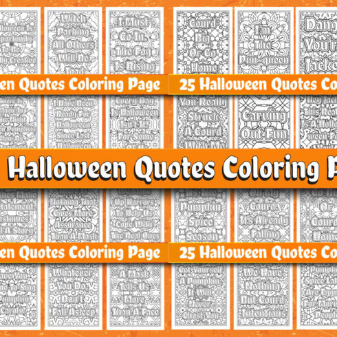 100 Halloween Quotes Coloring Page - MasterBundles
