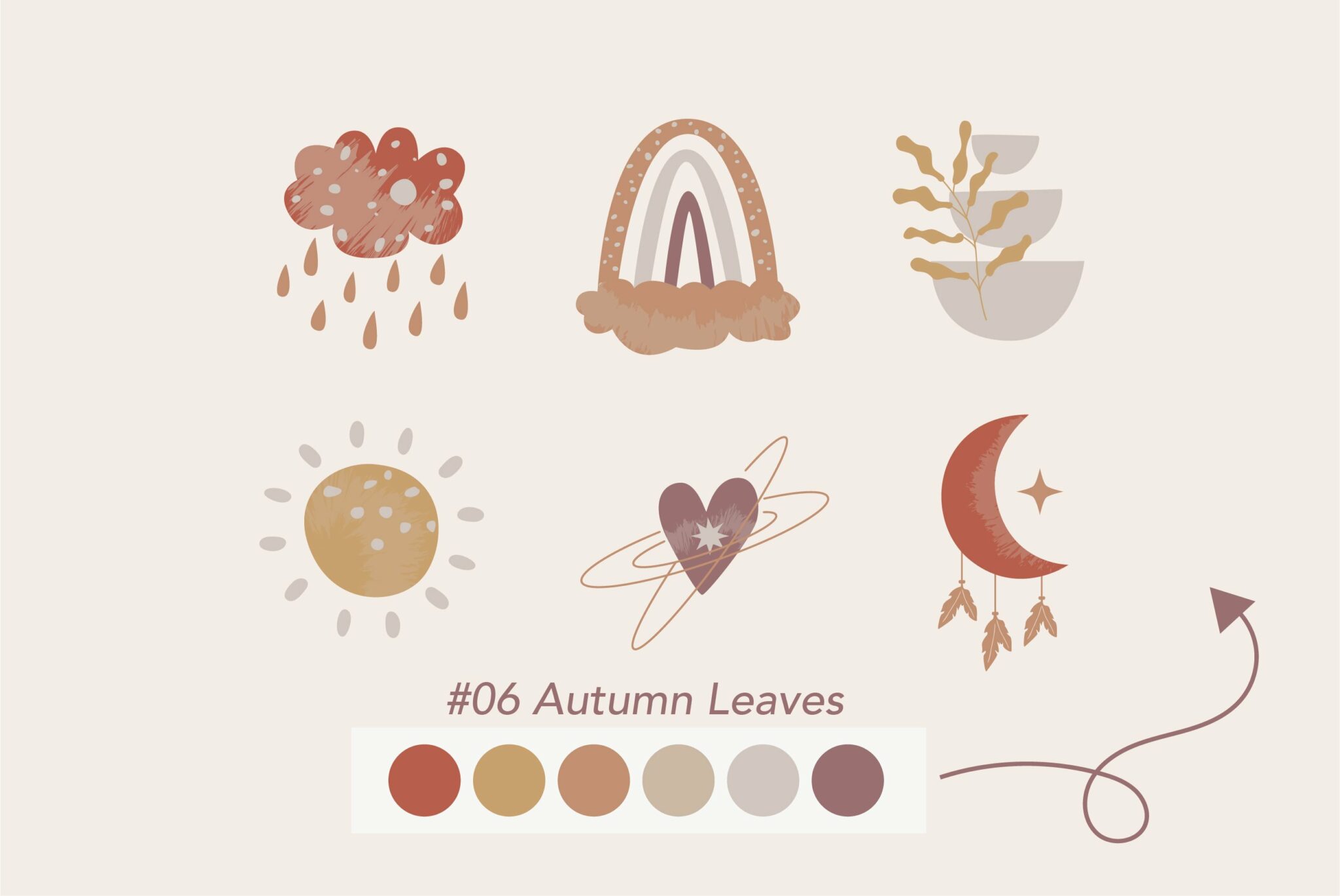 25 Boho Color Palettes – MasterBundles