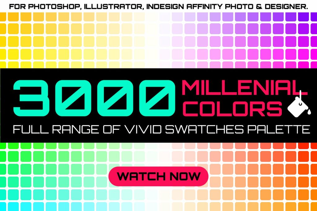 3000 Millenial Color Swatches Set – MasterBundles