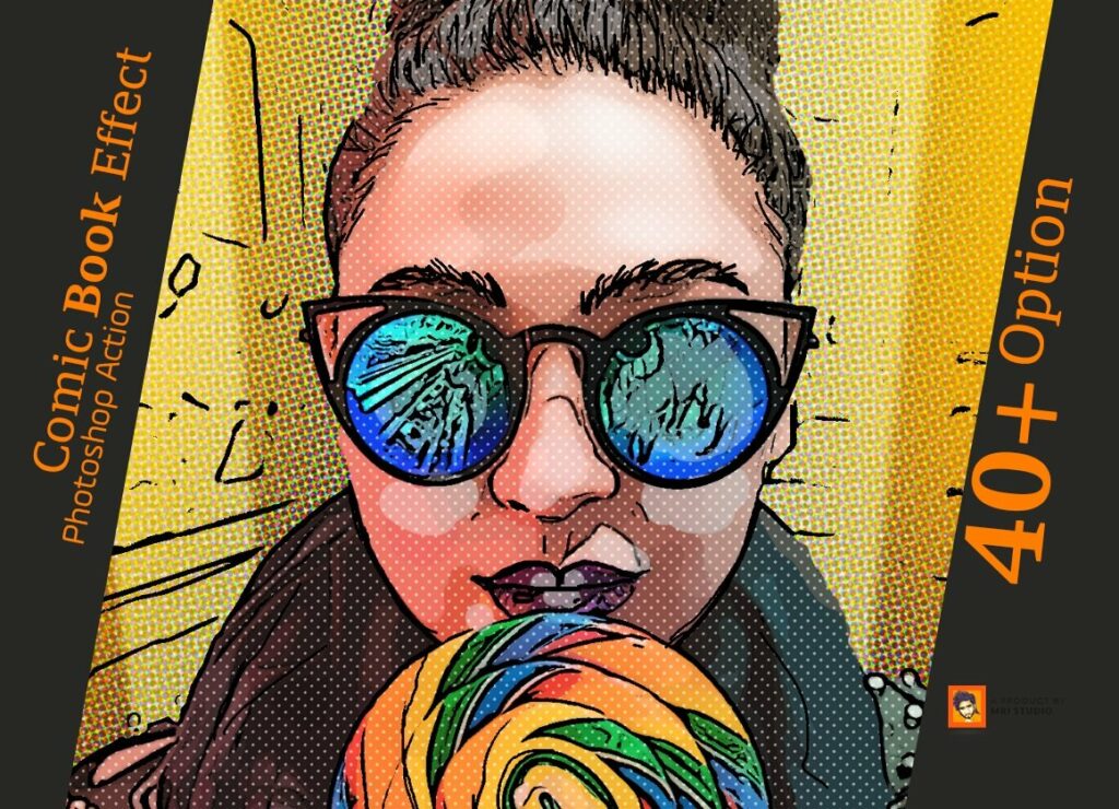 Comic Book Effect Photoshop Action – MasterBundles
