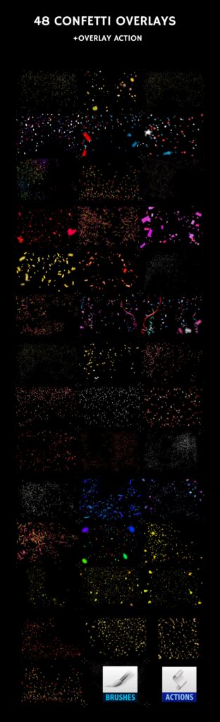 48+ Confetti Photo Overlays – MasterBundles