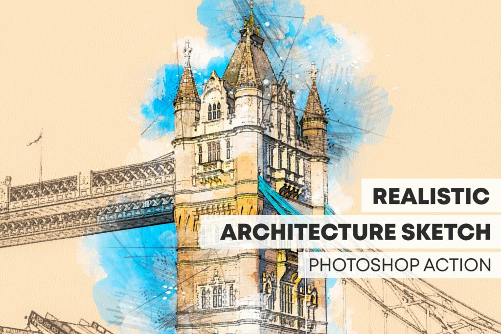 Archi Sketch Photoshop Action – MasterBundles