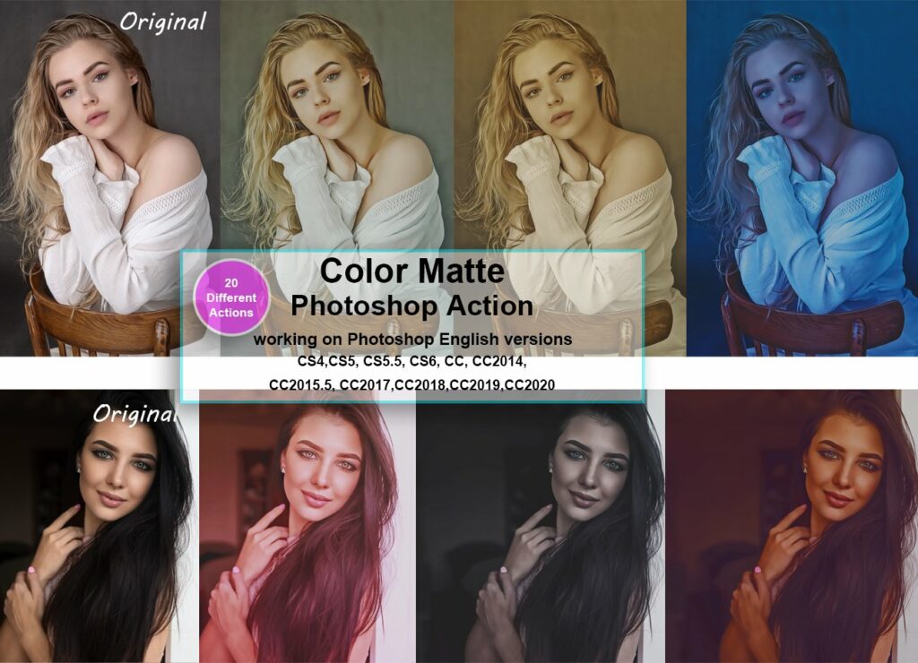 Color Matte Photoshop Action – MasterBundles
