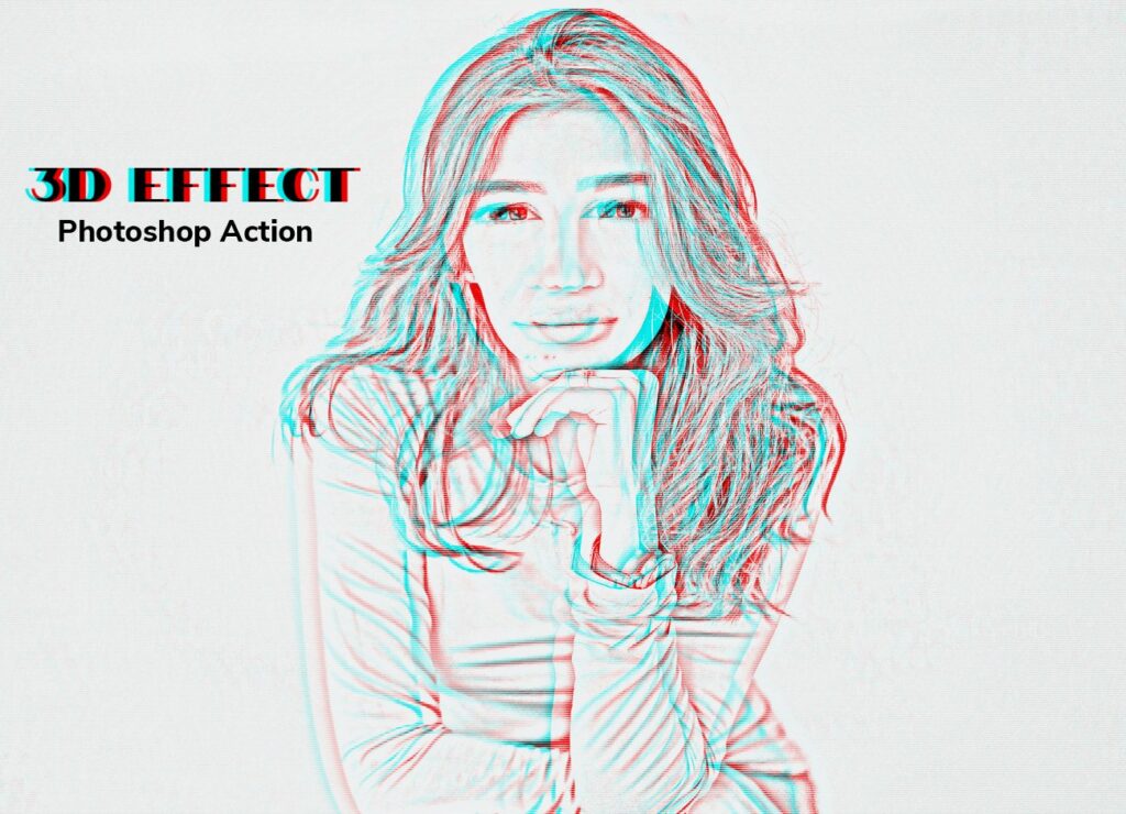 3D Effect Photoshop Action – MasterBundles