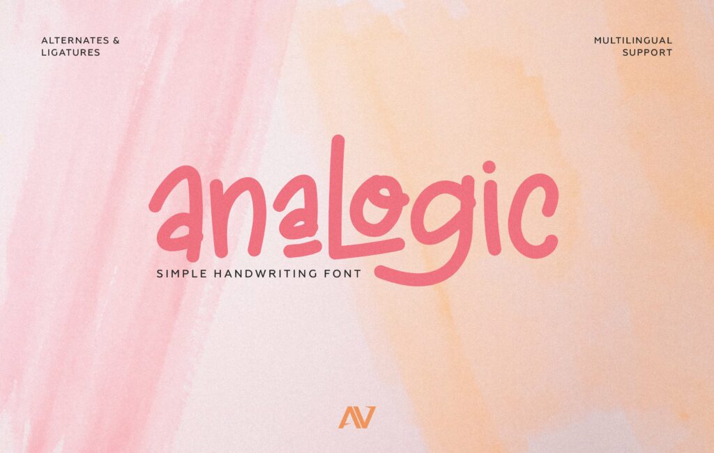 Analogic - Handwriting Font – MasterBundles