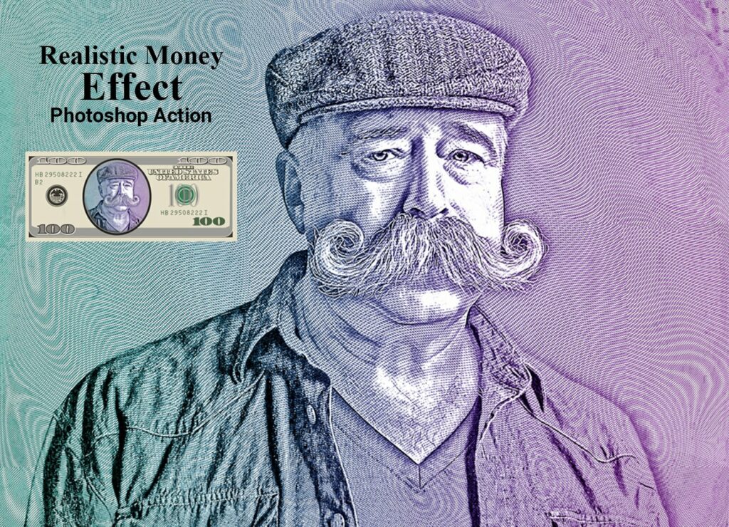 Realistic Money Effect Photoshop Act – MasterBundles
