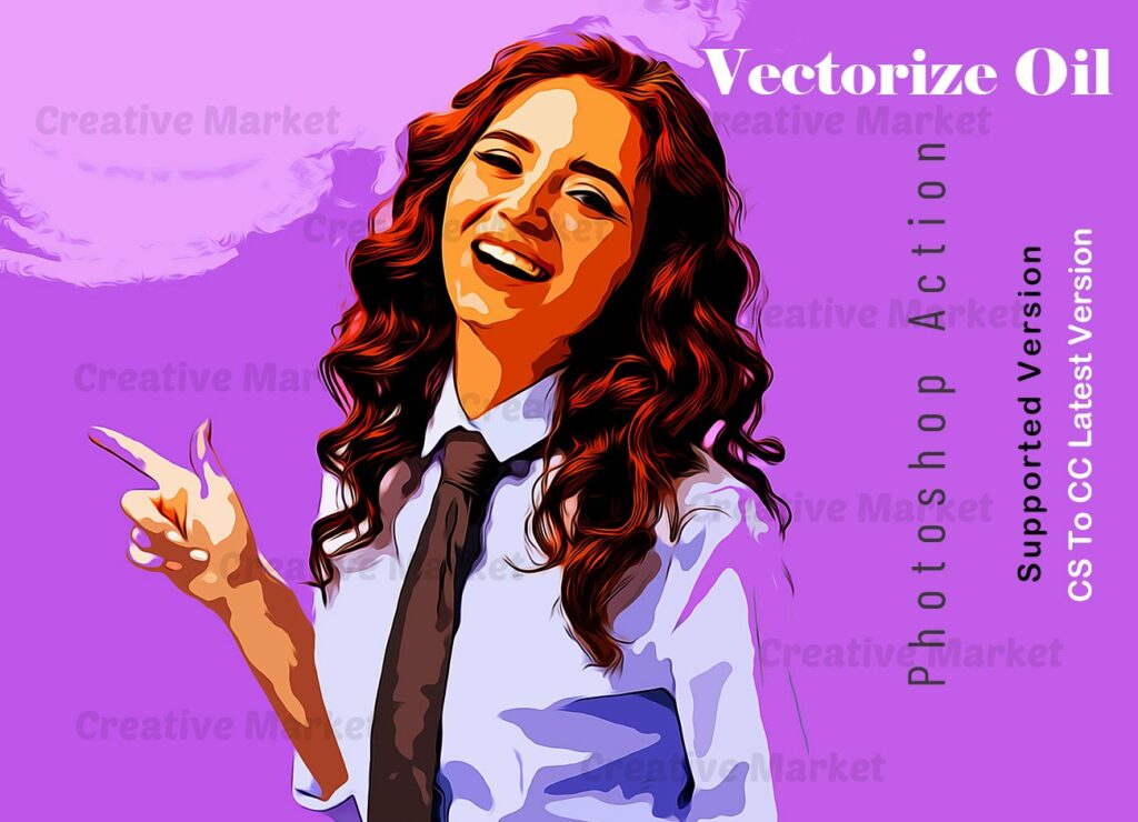 Vectorize Oil Photoshop Action – MasterBundles