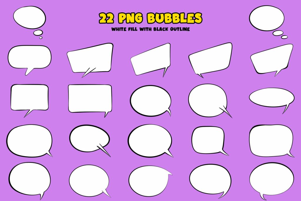 Hand Drawn Speech Bubbles – MasterBundles