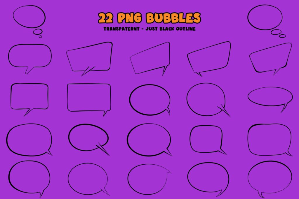 Hand Drawn Speech Bubbles – MasterBundles