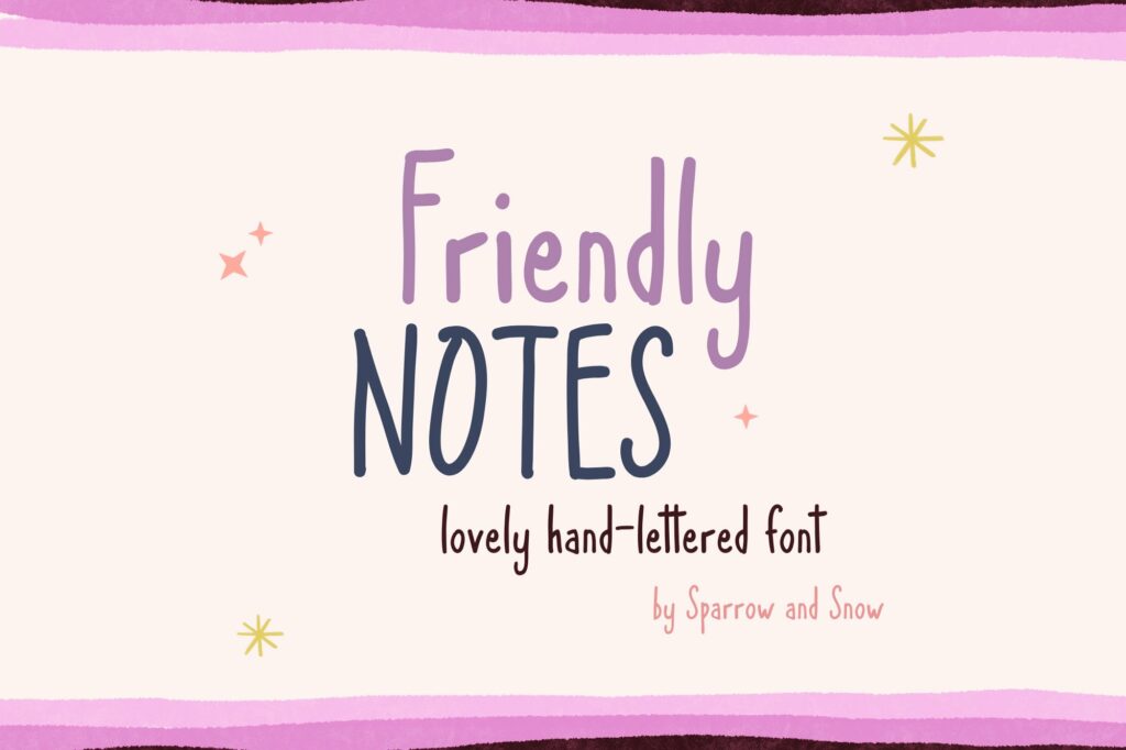 Friendly Notes Handwritten Font – MasterBundles