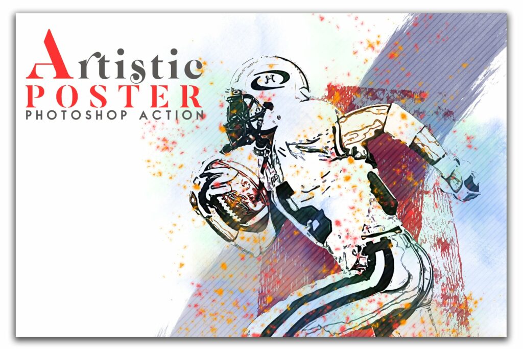 Artistic Poster Photoshop Action – MasterBundles
