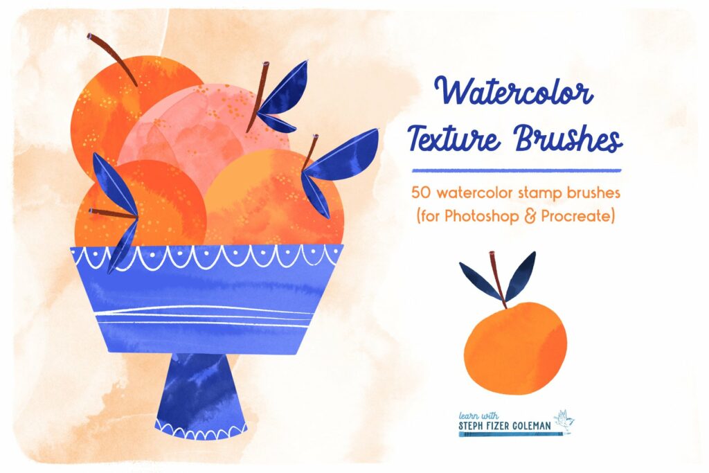 Watercolor Texture Brushes – MasterBundles