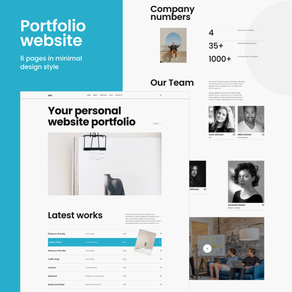 Portfolio Website for company/personality - MasterBundles