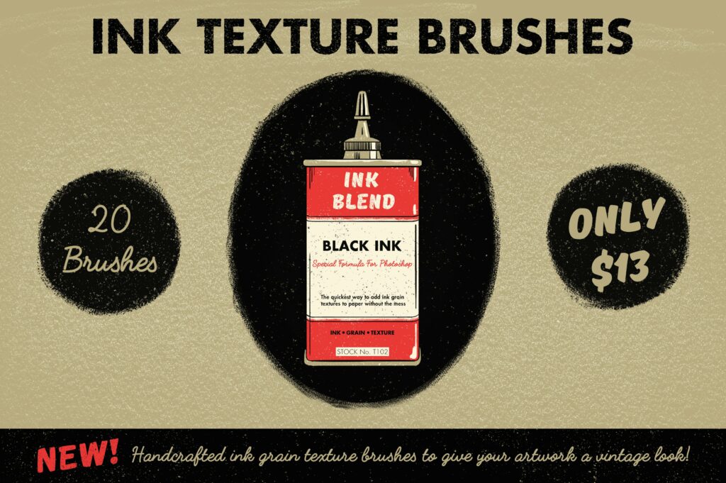 Ink Blend | Photoshop Brushes – MasterBundles