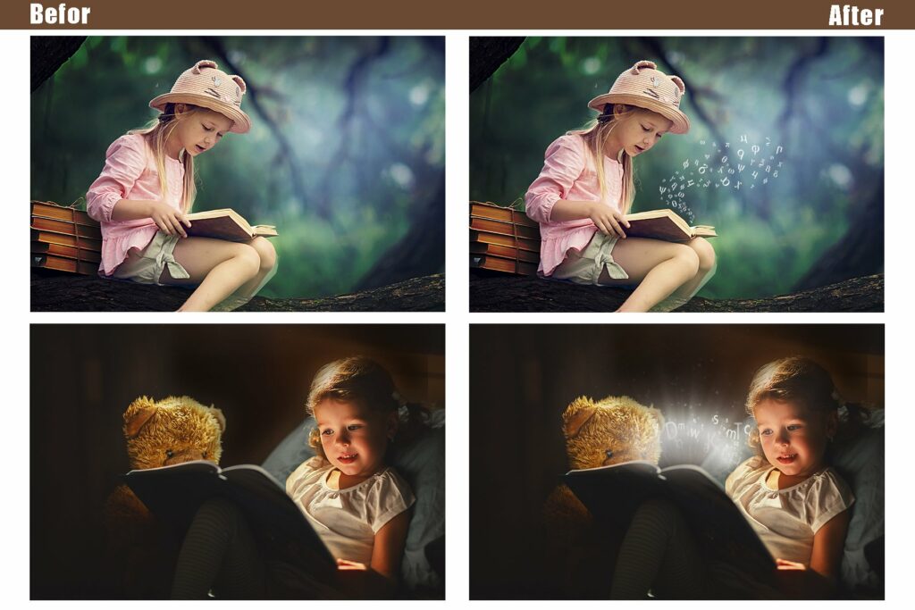 15 Magic Shine Book Photo Overlays – MasterBundles