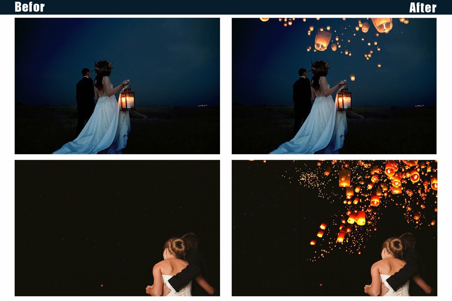 40 Sky lanterns overlays – MasterBundles