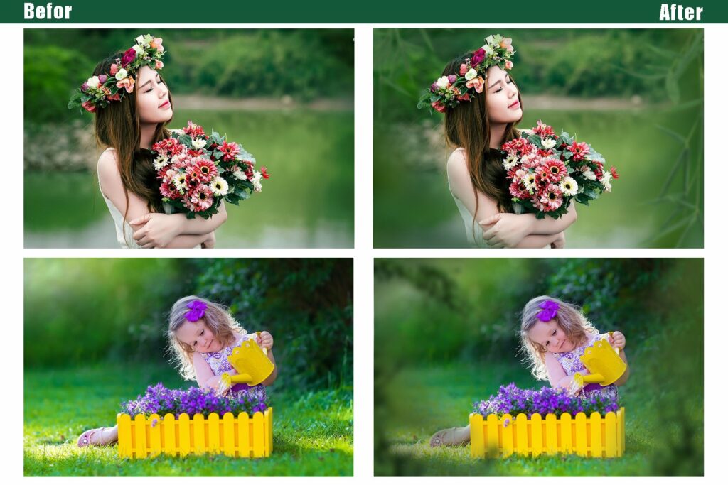 35 Green Branch Photoshop Overlays – MasterBundles