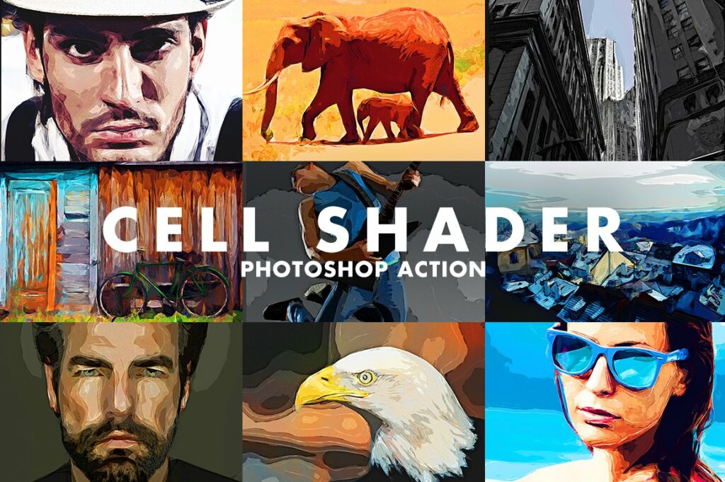 Cell Shader Photoshop Action – MasterBundles