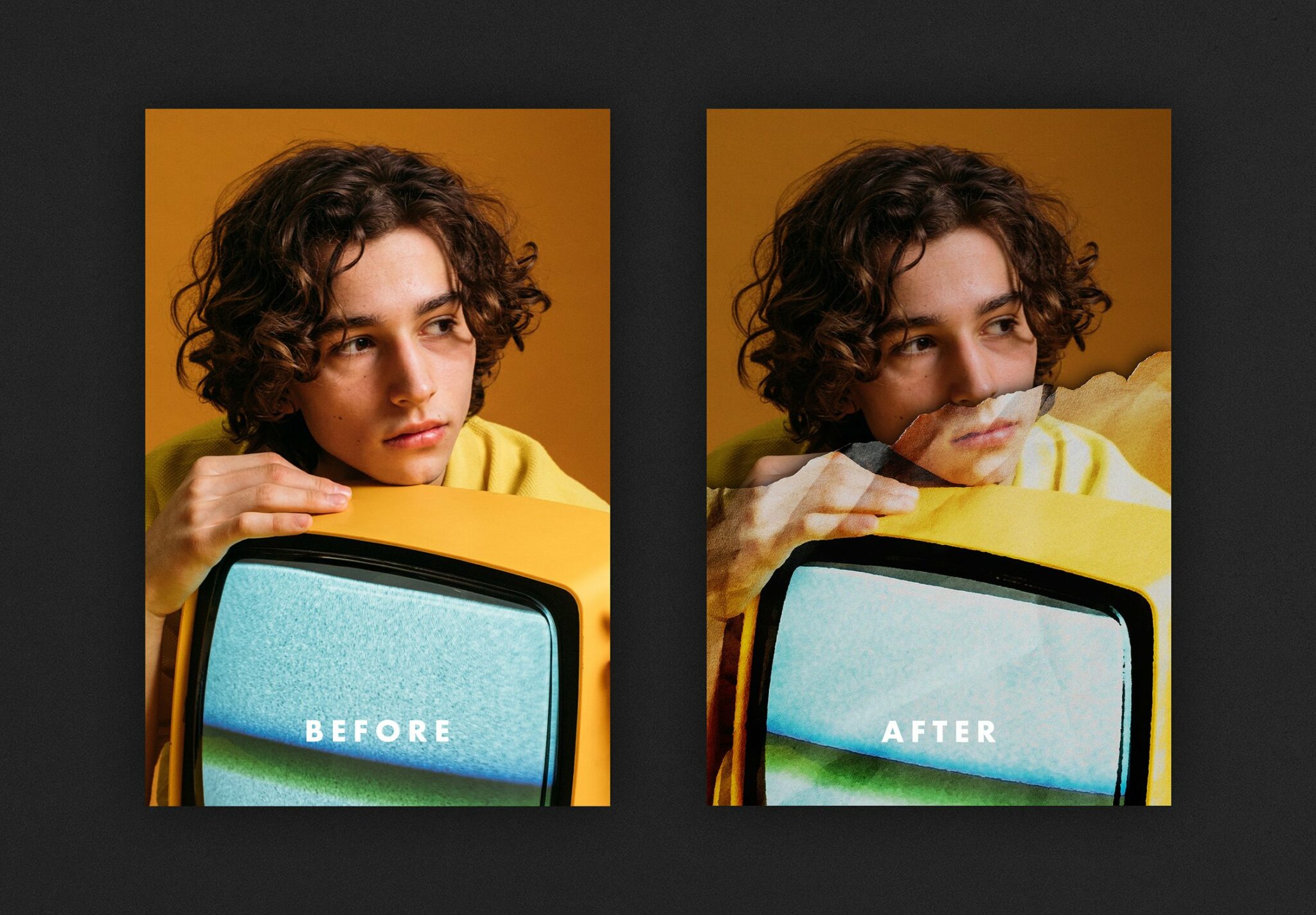 Creased Torn Art Effect for Posters – MasterBundles