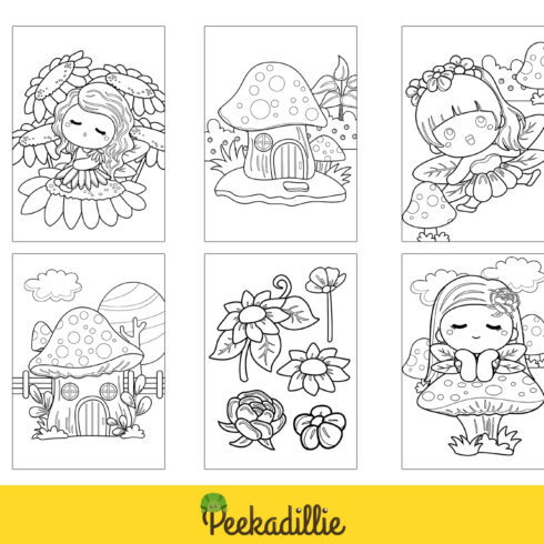 Garden Fairies Spring Fairy Angel Wings Coloring Pages Activity For ...