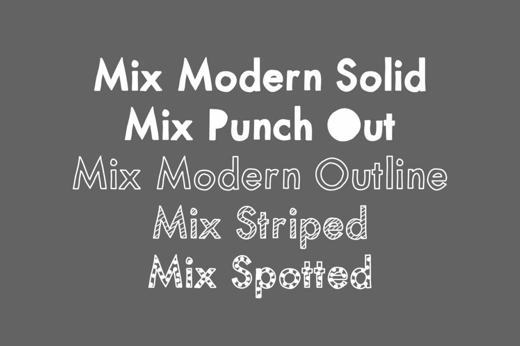 Mix Modern — A Layering Fonts Family – MasterBundles