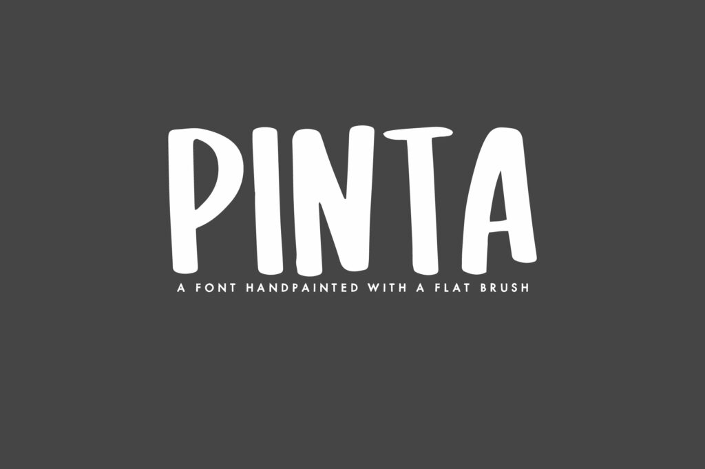 Pinta — A Handpainted Font – MasterBundles