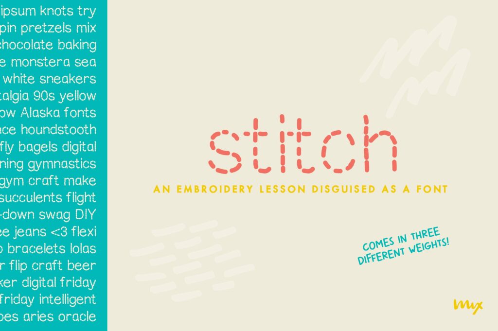 Stitch — An Embroidery Lesson Font – MasterBundles