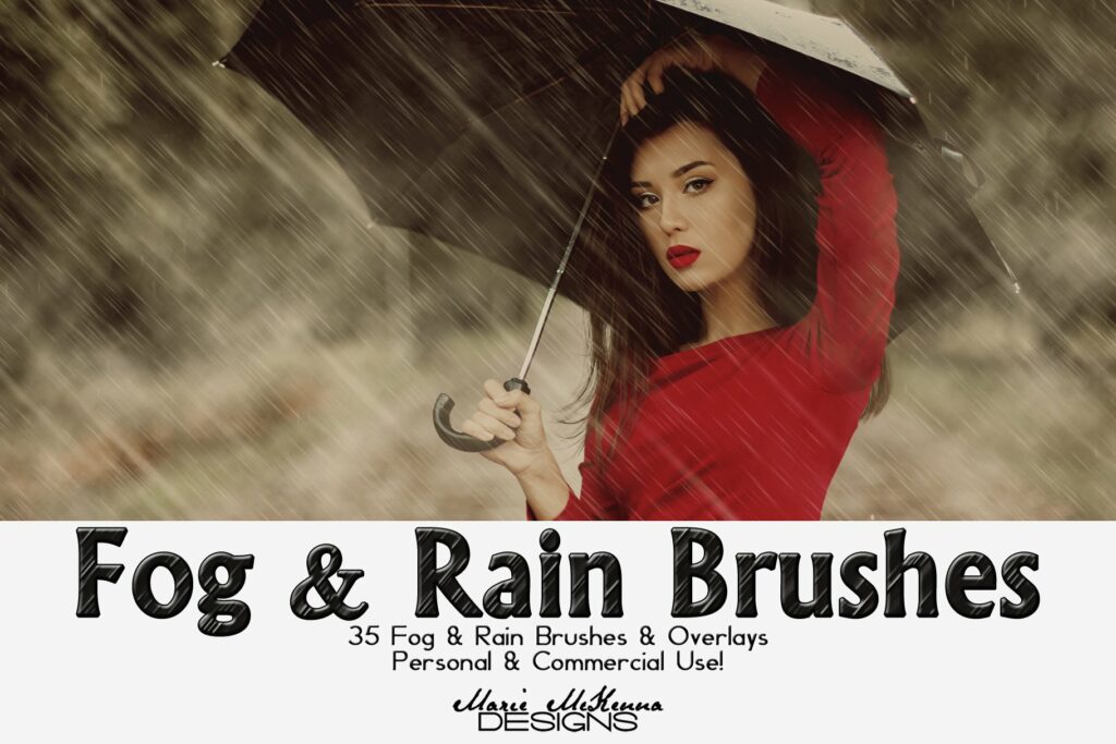 Fog & Rain Brushes & Overlays – MasterBundles