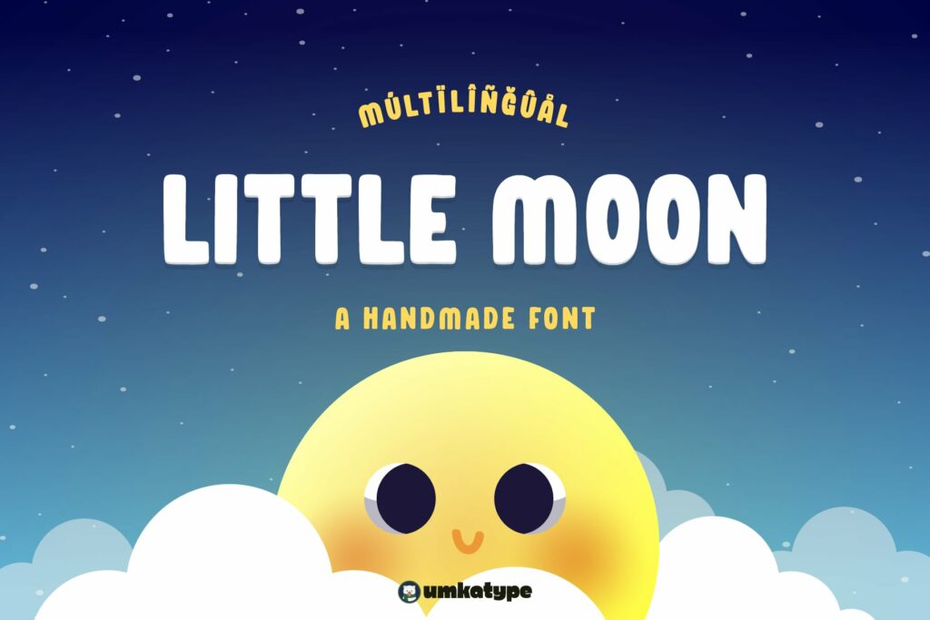 Little Moon - A Handmade Font – MasterBundles