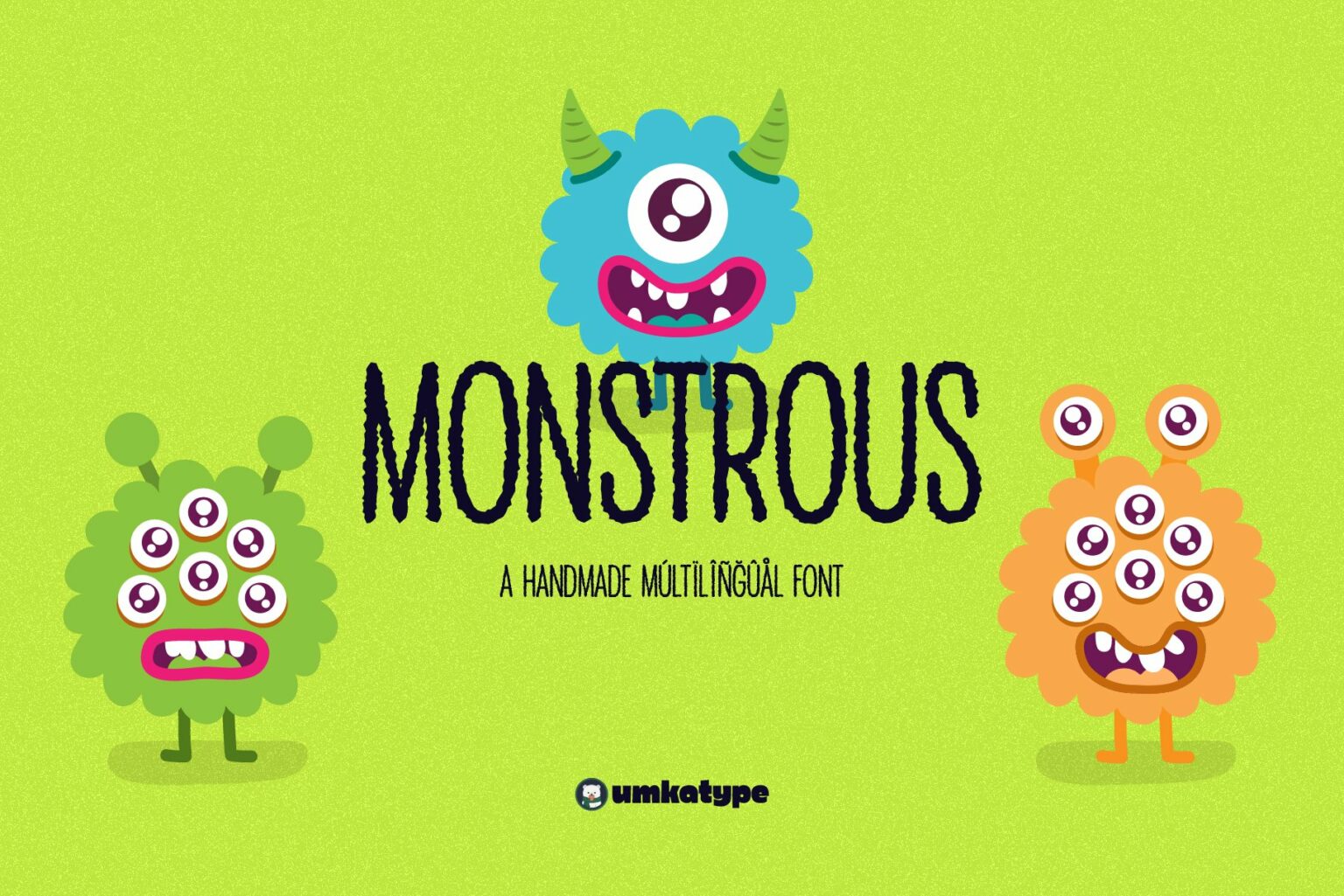 Monstrous - A Handmade Font – MasterBundles