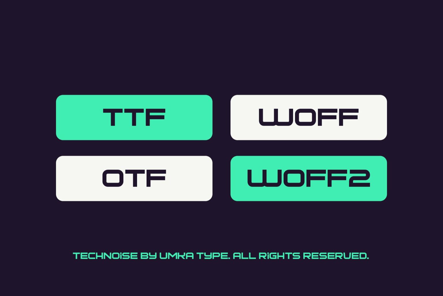 Technoise Font – MasterBundles