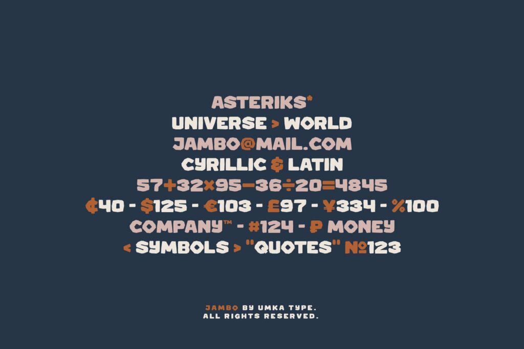 Jambo Font – MasterBundles