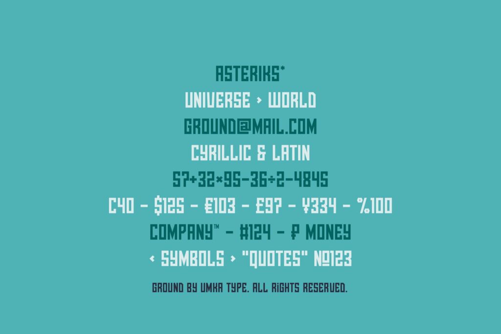 Ground Font – MasterBundles