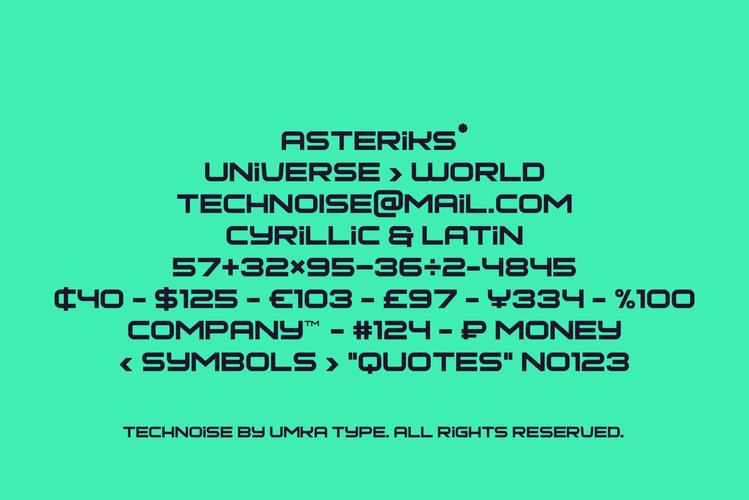 Technoise Font – MasterBundles