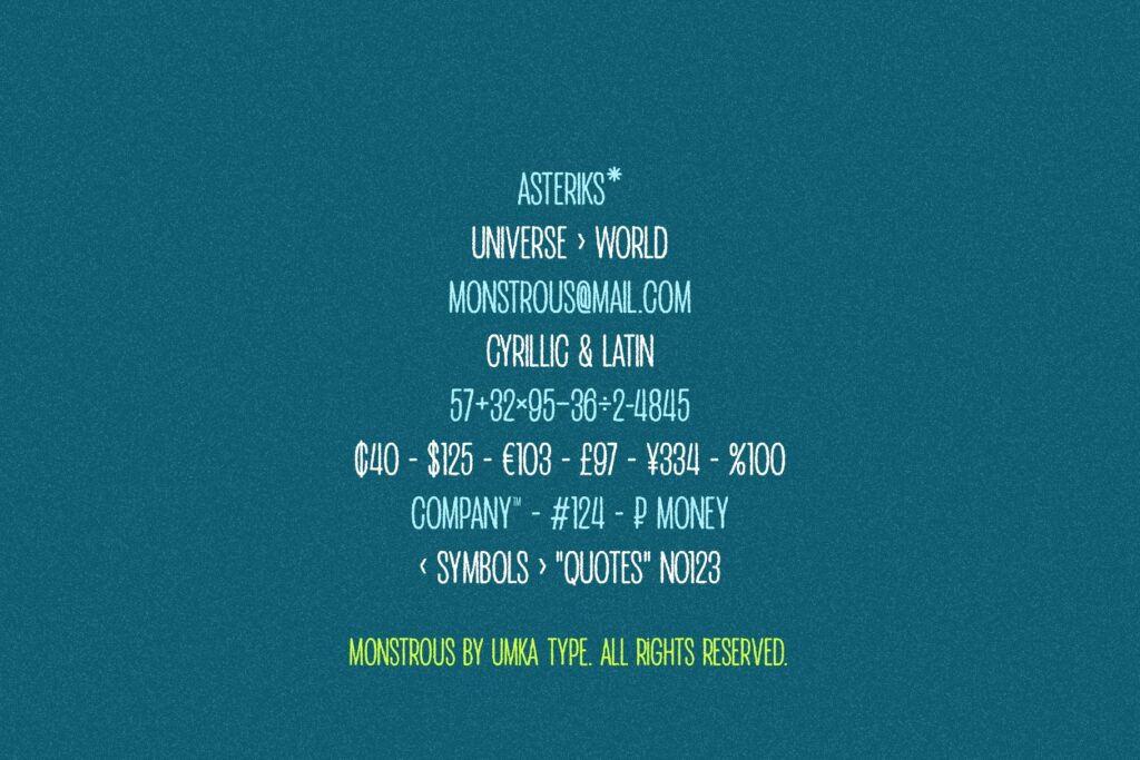 Monstrous - A Handmade Font – MasterBundles