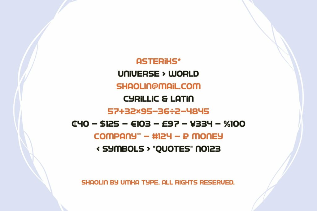 Shaolin - A Multilingual Font – MasterBundles