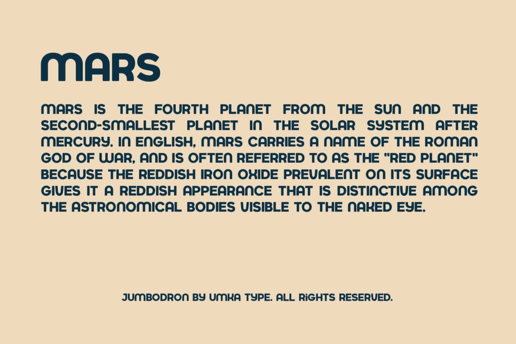 Jumbodron Multilingual Font – MasterBundles