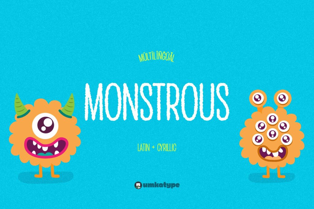 Monstrous - A Handmade Font – MasterBundles
