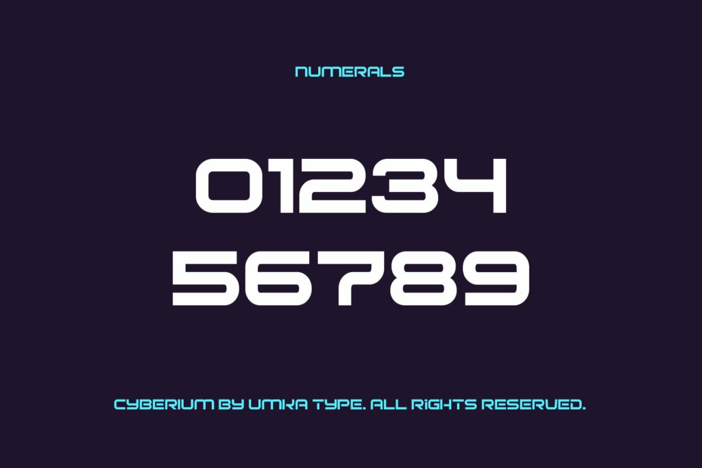 Cyberium Futuristic Font – MasterBundles