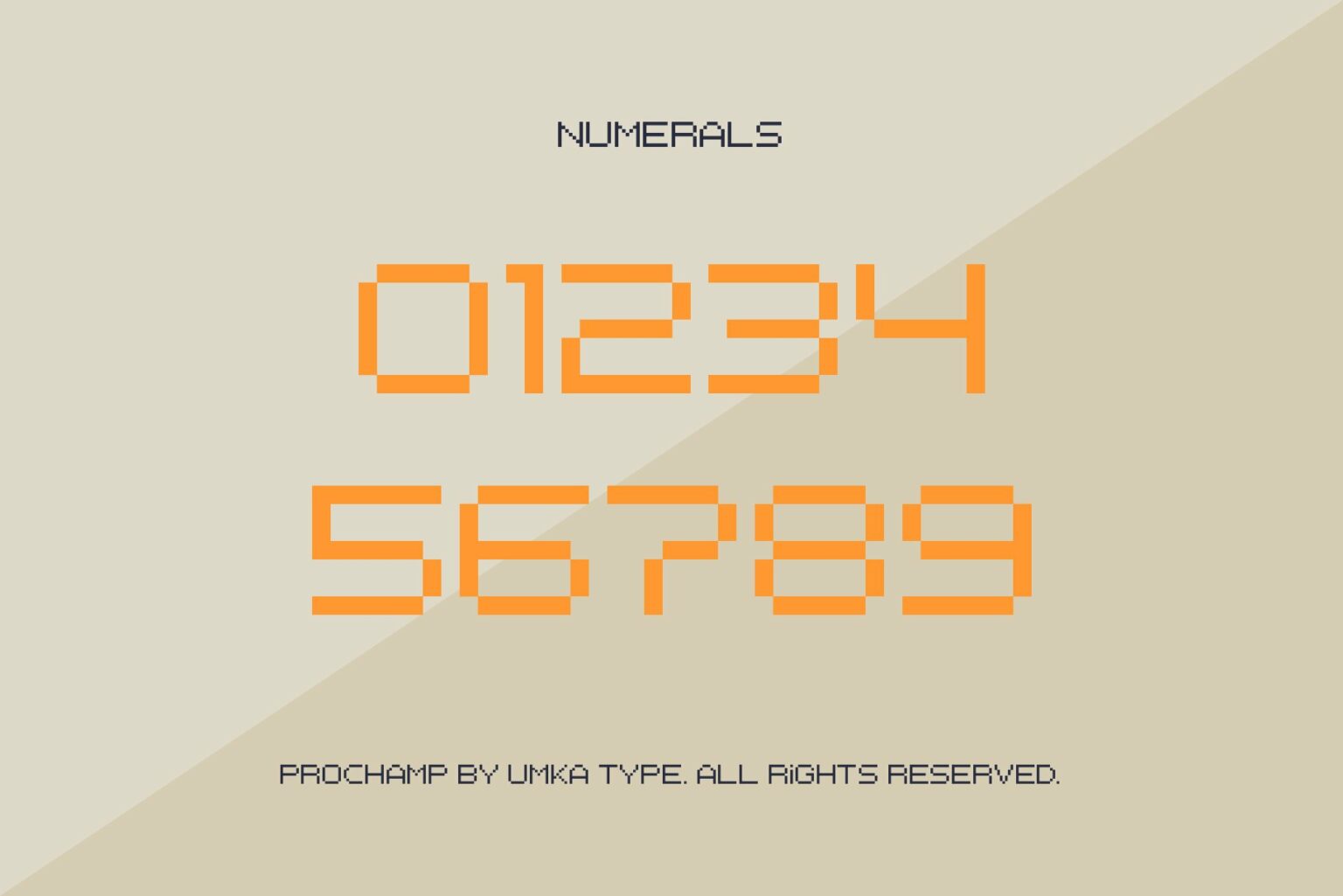 Prochamp Pixel Font – MasterBundles