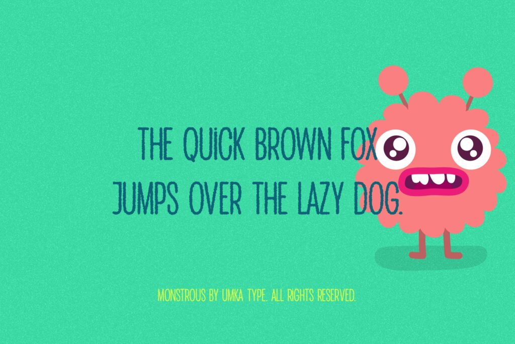 Monstrous - A Handmade Font – MasterBundles