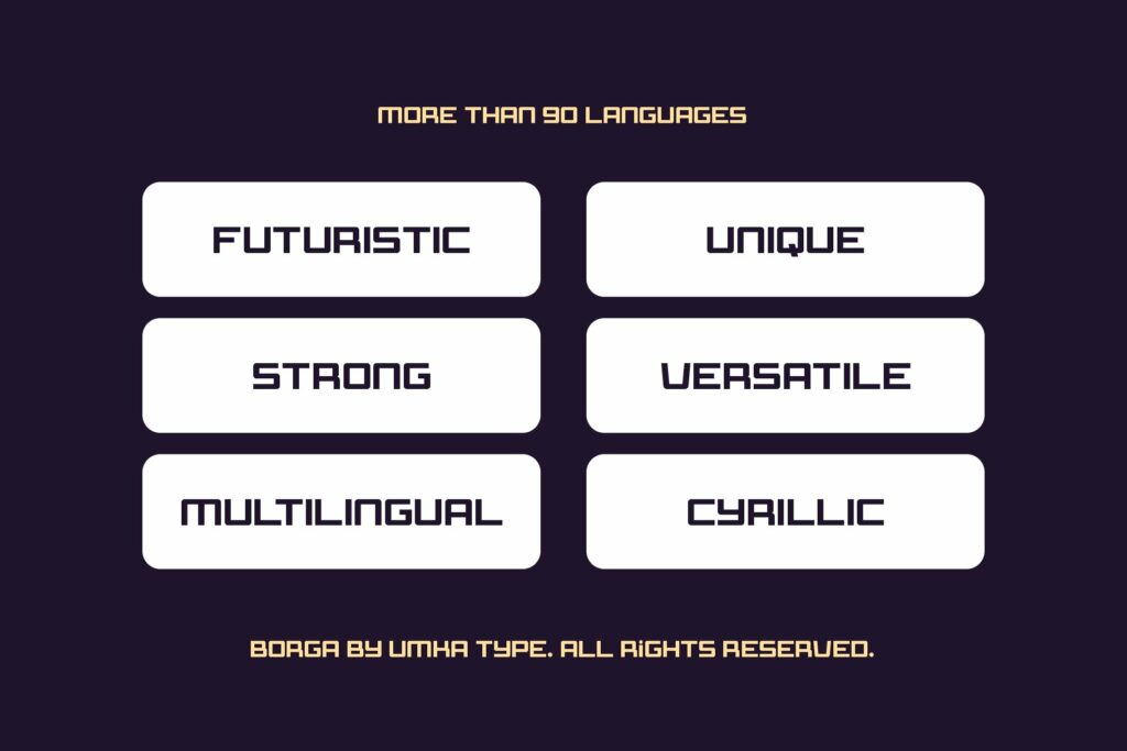 Borga - Multilingual Font – MasterBundles
