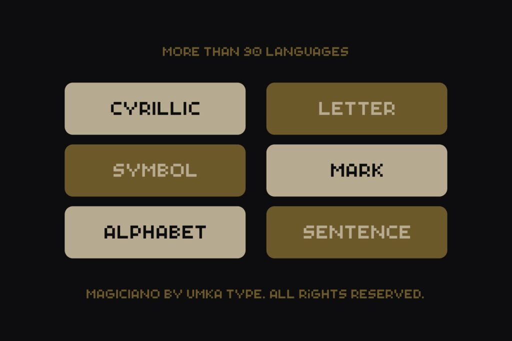 Magiciano Pixel Font – MasterBundles