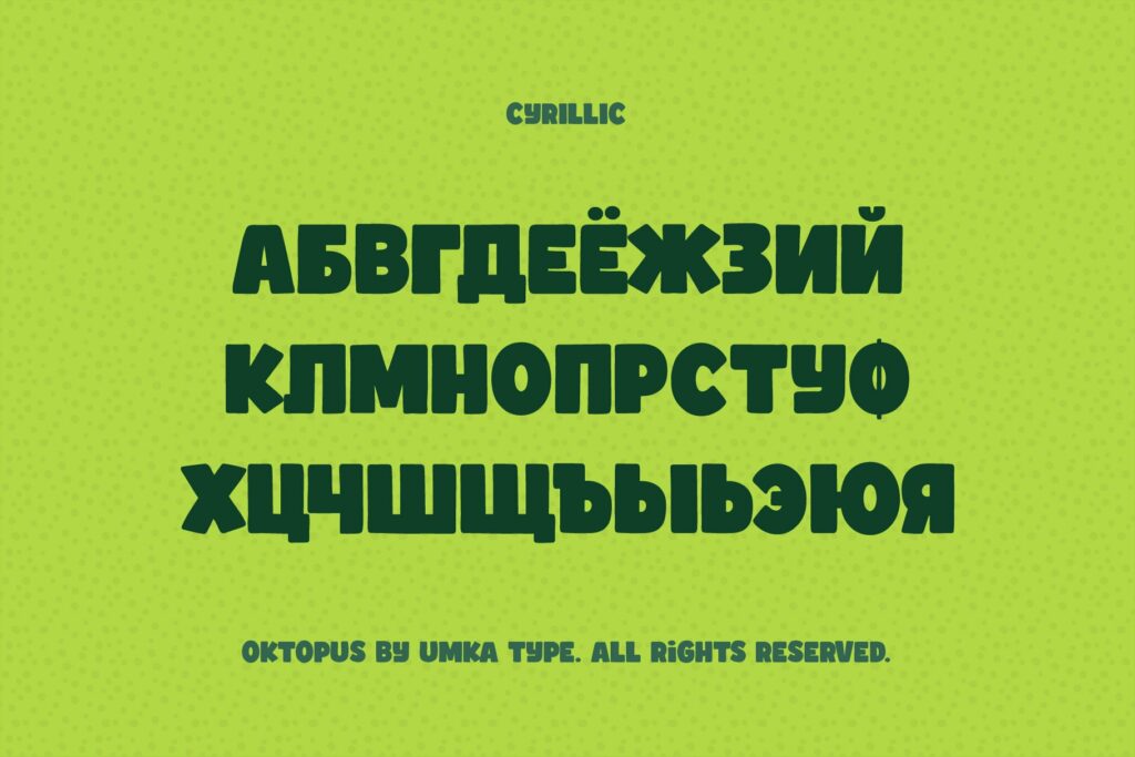 Oktopus Multilingual Font – MasterBundles