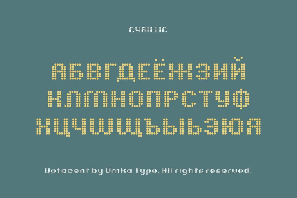 Dotacent Multilingual Display Font – MasterBundles