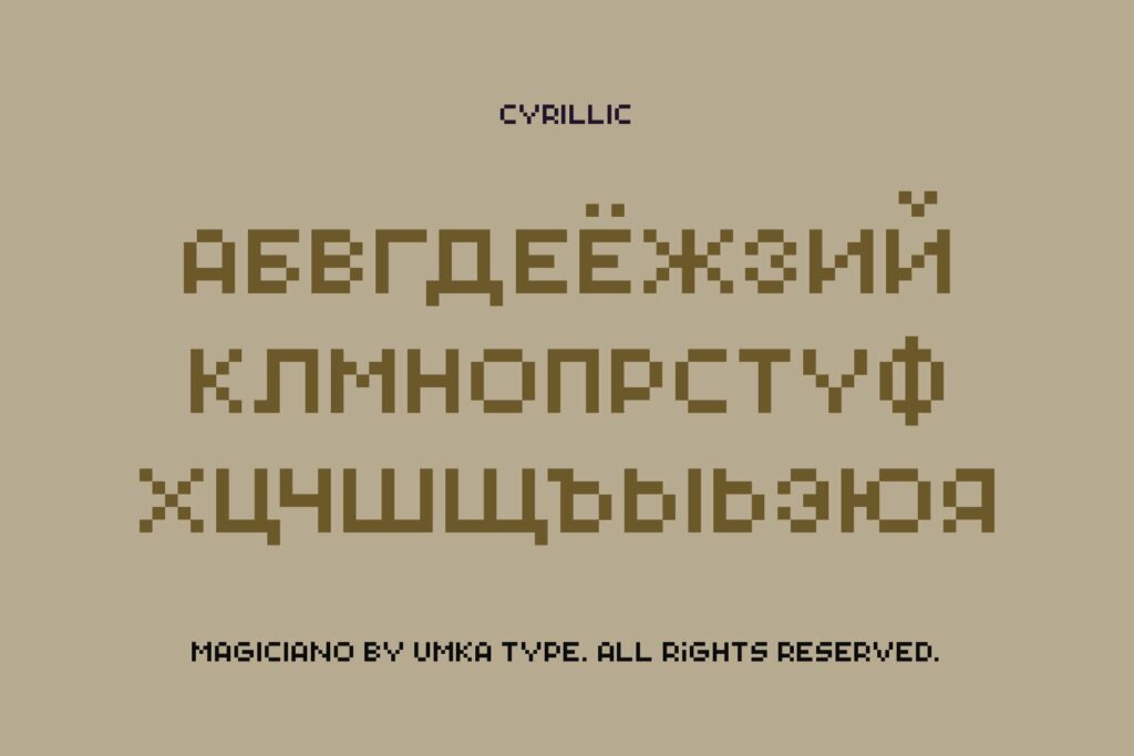 Magiciano Pixel Font – MasterBundles