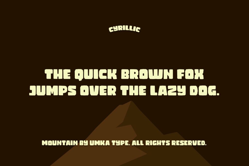 Mountain Font – MasterBundles