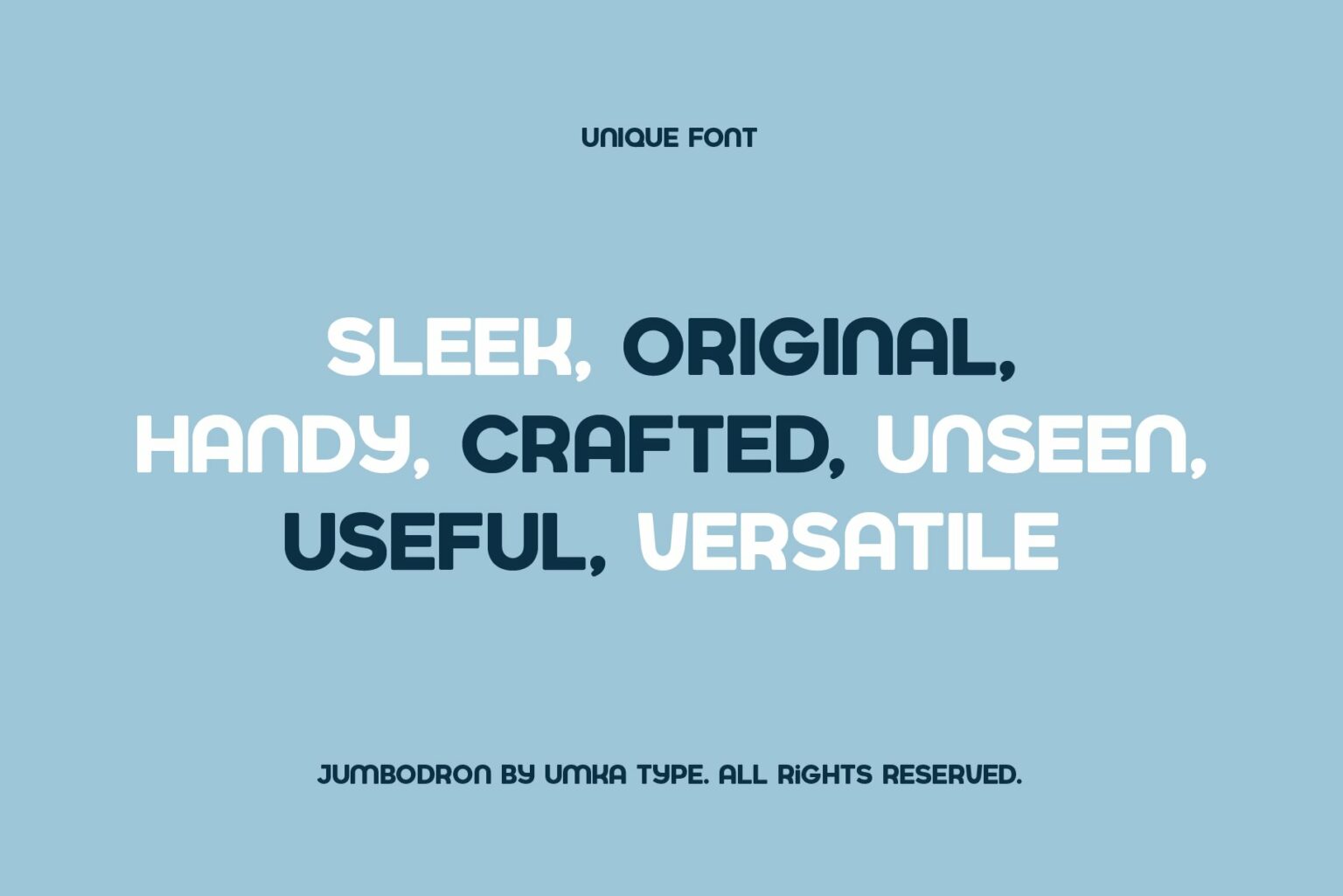 Jumbodron Multilingual Font – MasterBundles